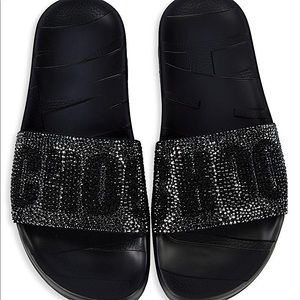 Shoes | Jimmy Choo Crystal Pool Slides | Poshmark